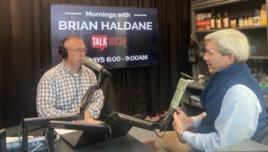 Mornings with Brian Haldane: Tim Temple, 10-18-2023 - Talk 107.3FM